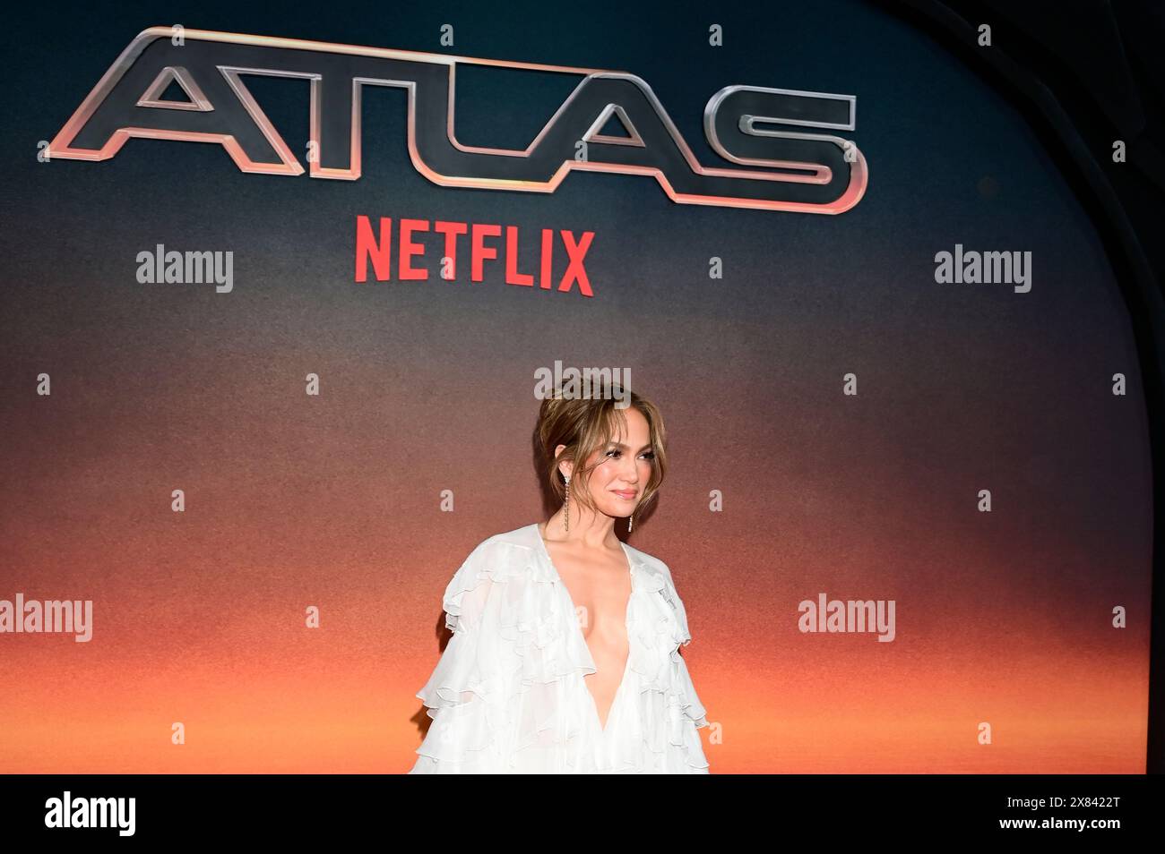 American actress and singer Jennifer Lopez Attends the red carpet of ...