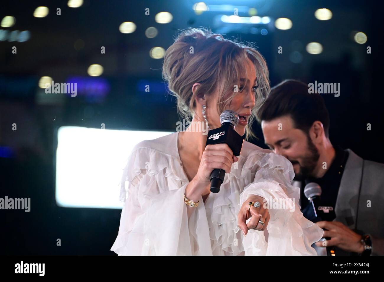 American actress and singer Jennifer Lopez Attends the red carpet of ...