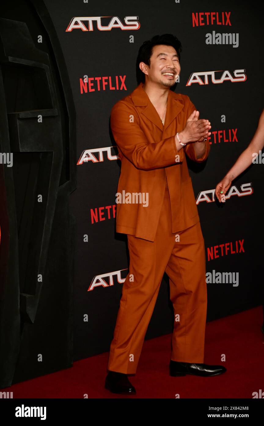 Chinese-Canadian actor Simu Liu Attends the red carpet of Atlas fan ...