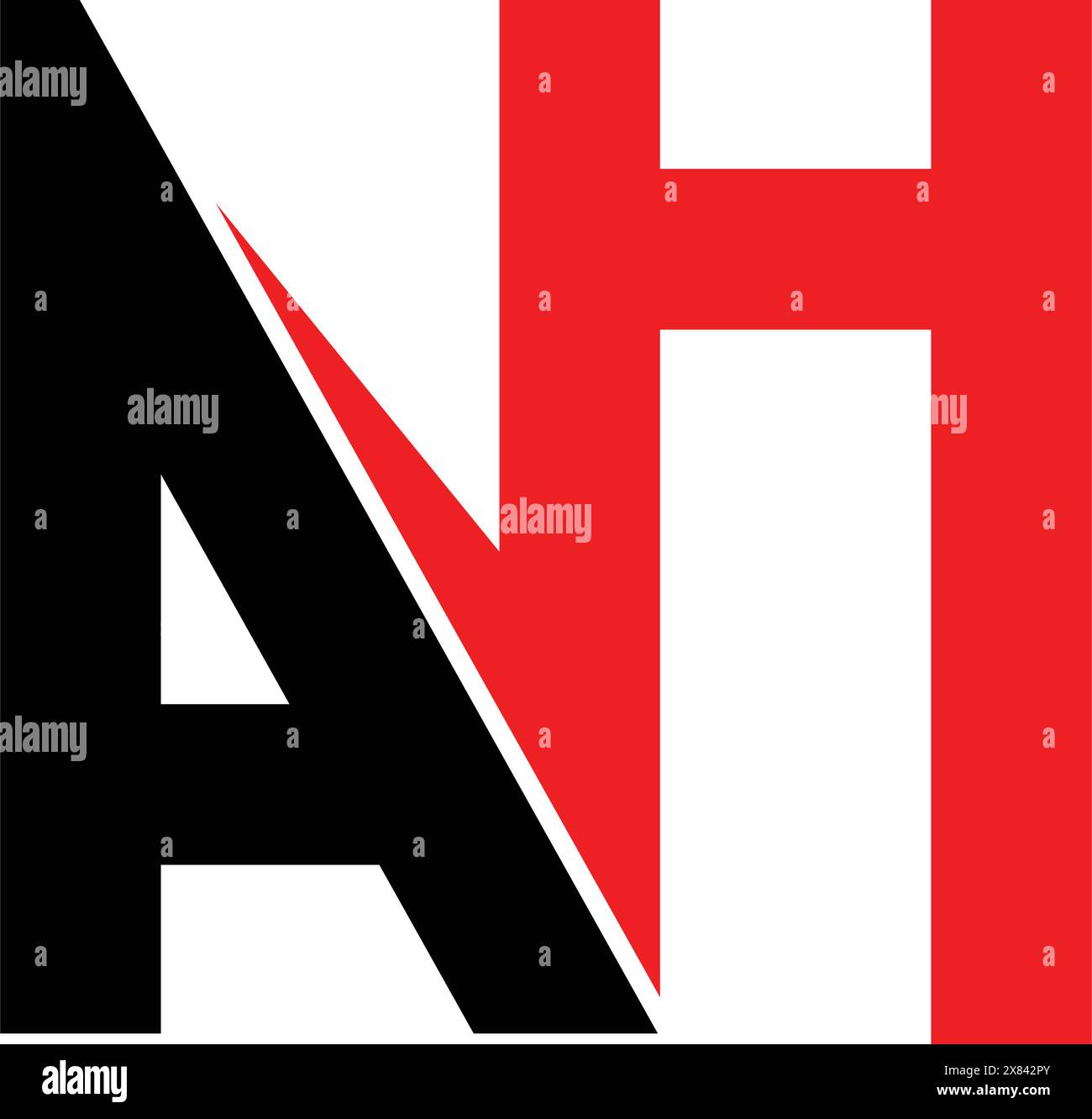 ah letter logo illustration design Stock Vector Image & Art - Alamy