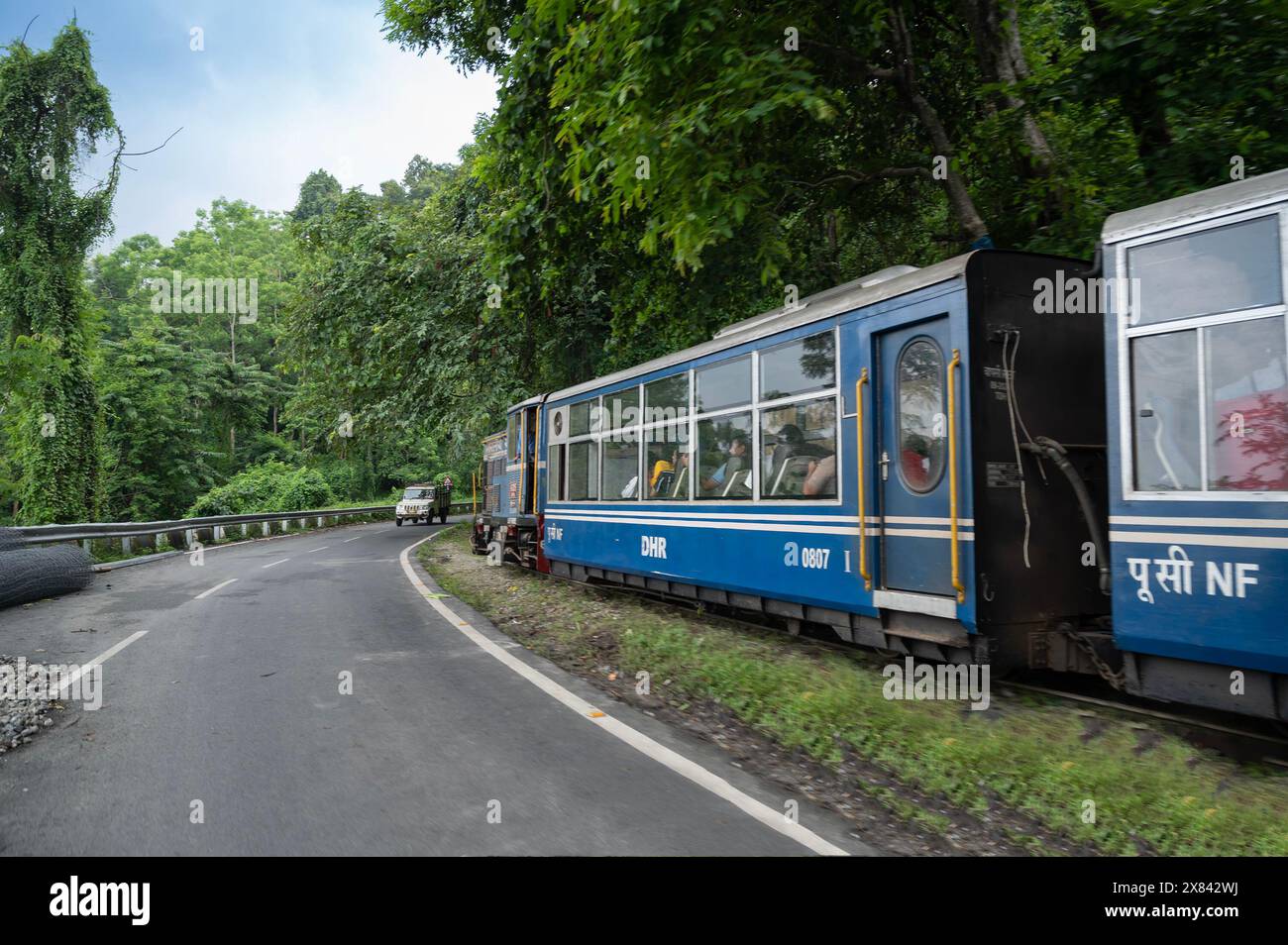 Darjeeling,West Bengal,India - 10th August 2023 : Diesel Toy train ...