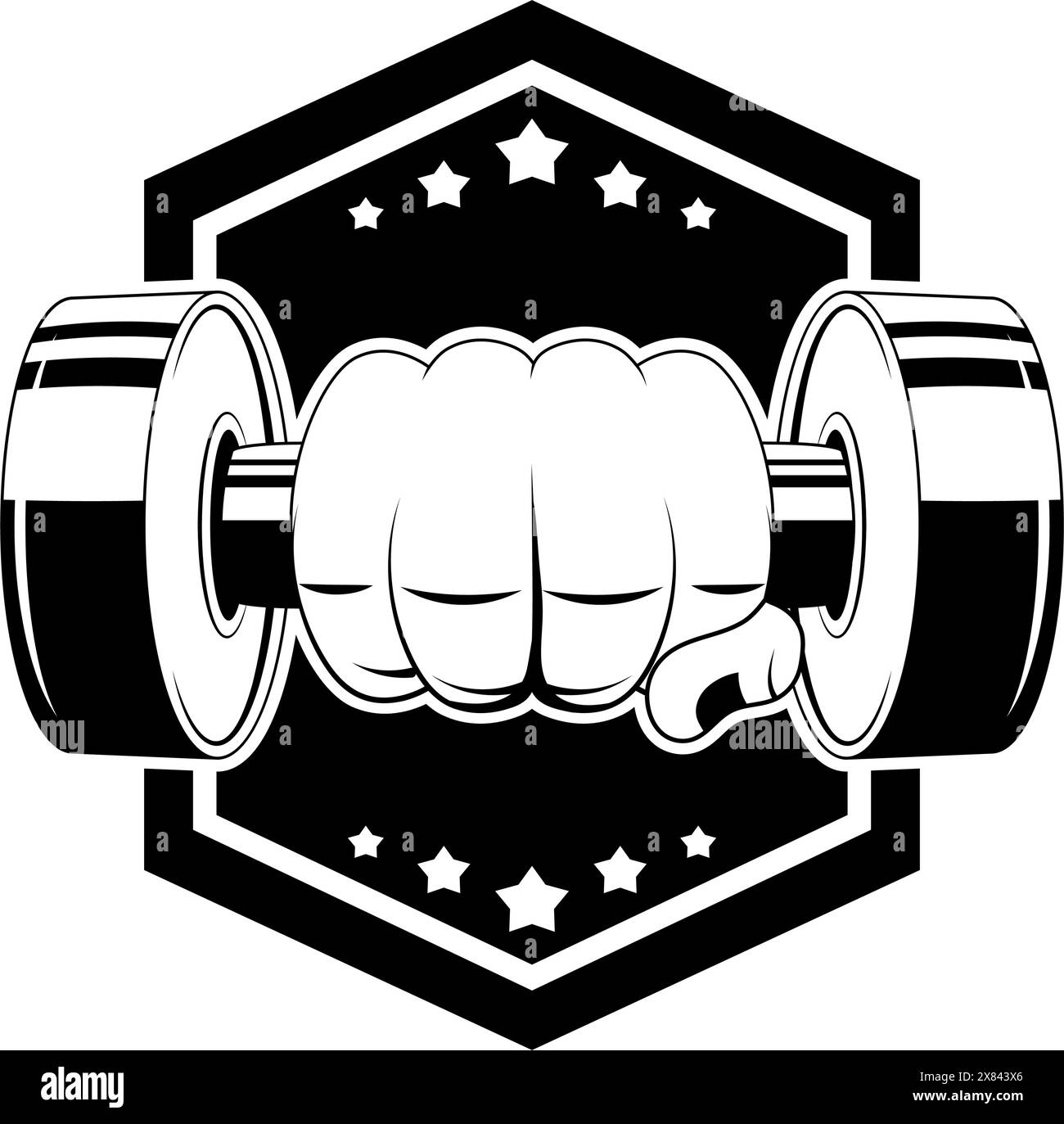 gym emblem design Stock Vector Image & Art - Alamy