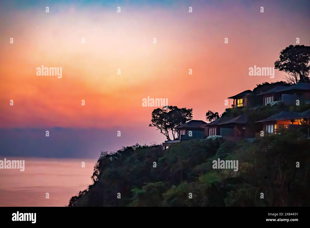 View of Cape Panwa beach at sunset, in Phuket, Thailand Stock Photo - Alamy