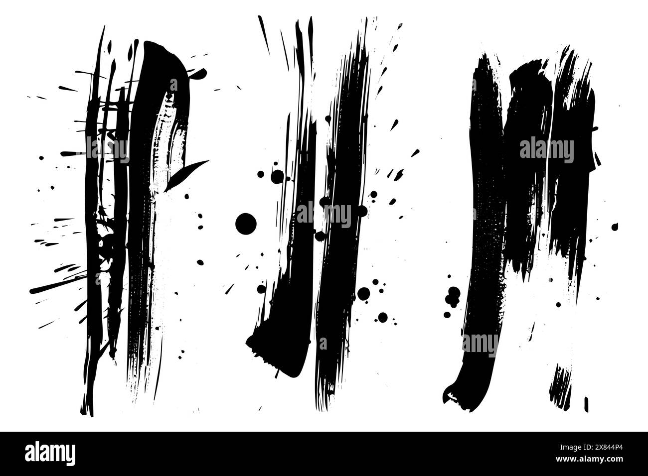 Ink Brush Stroke and Line Splash: Creative Brushstroke Vector Set Stock ...