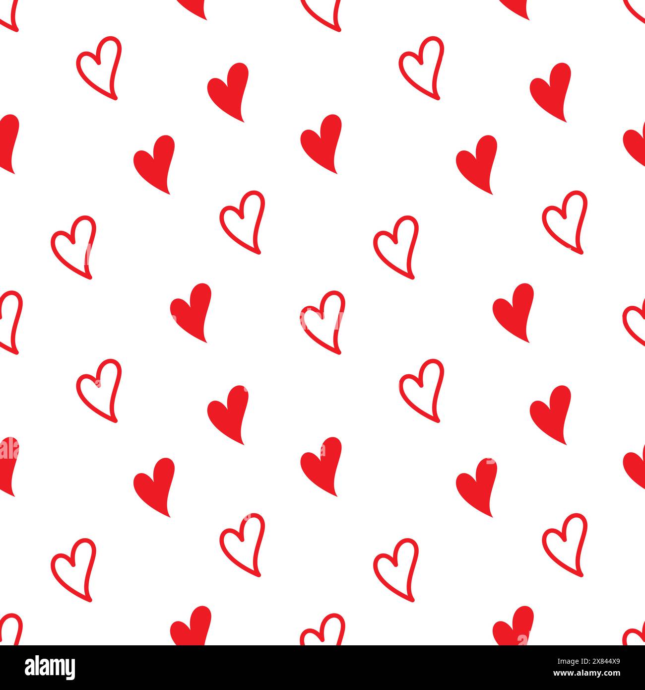 Heart Seamless Pattern. love background vector Stock Vector Image & Art ...