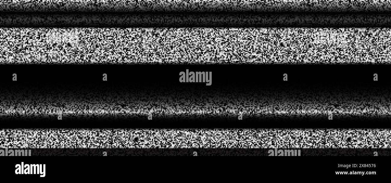 TV static noise background. Glitched pixelated screen texture. VHS ...