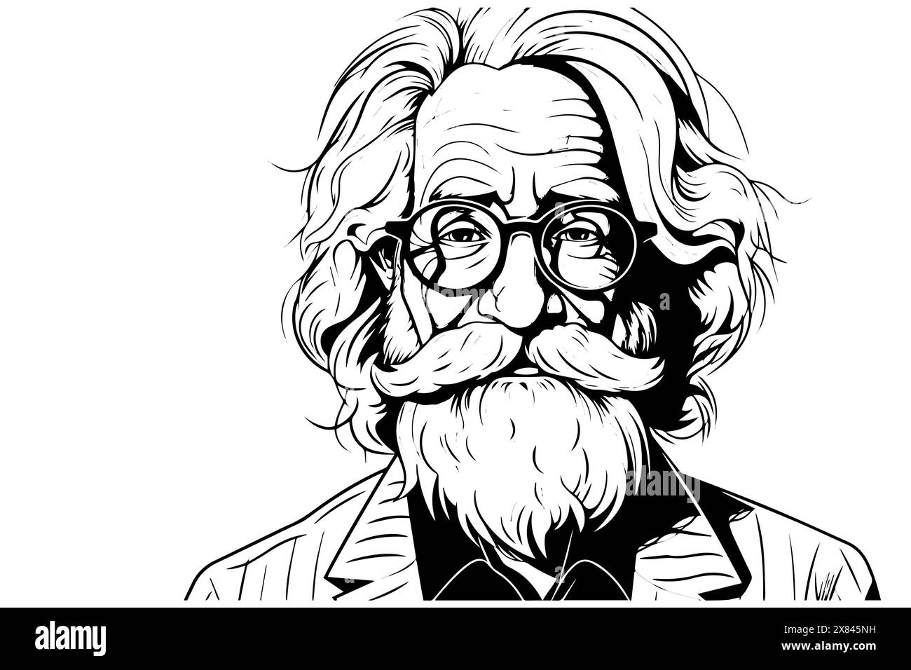 Old suit illustration Cut Out Stock Images & Pictures - Alamy