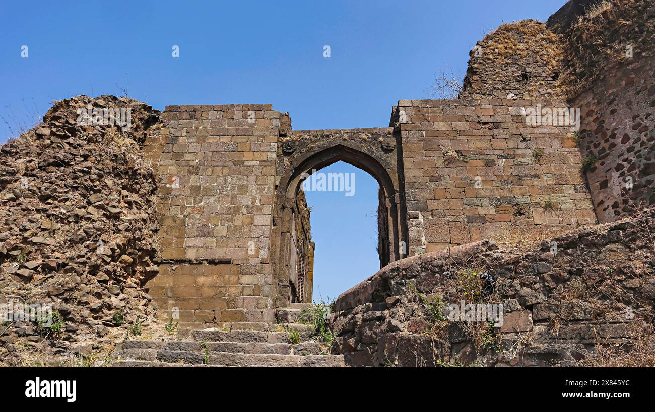 Strong Stone Gate For Fort Entrance, Aseergarh Fort, Burhanpur, Madhya ...