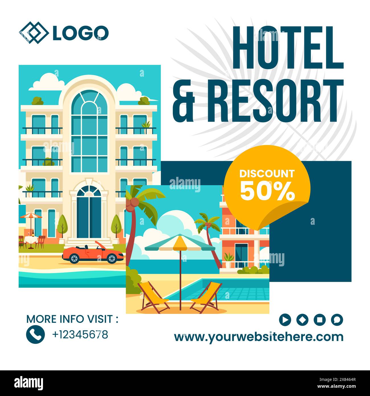 Hotel social media Cut Out Stock Images & Pictures - Alamy