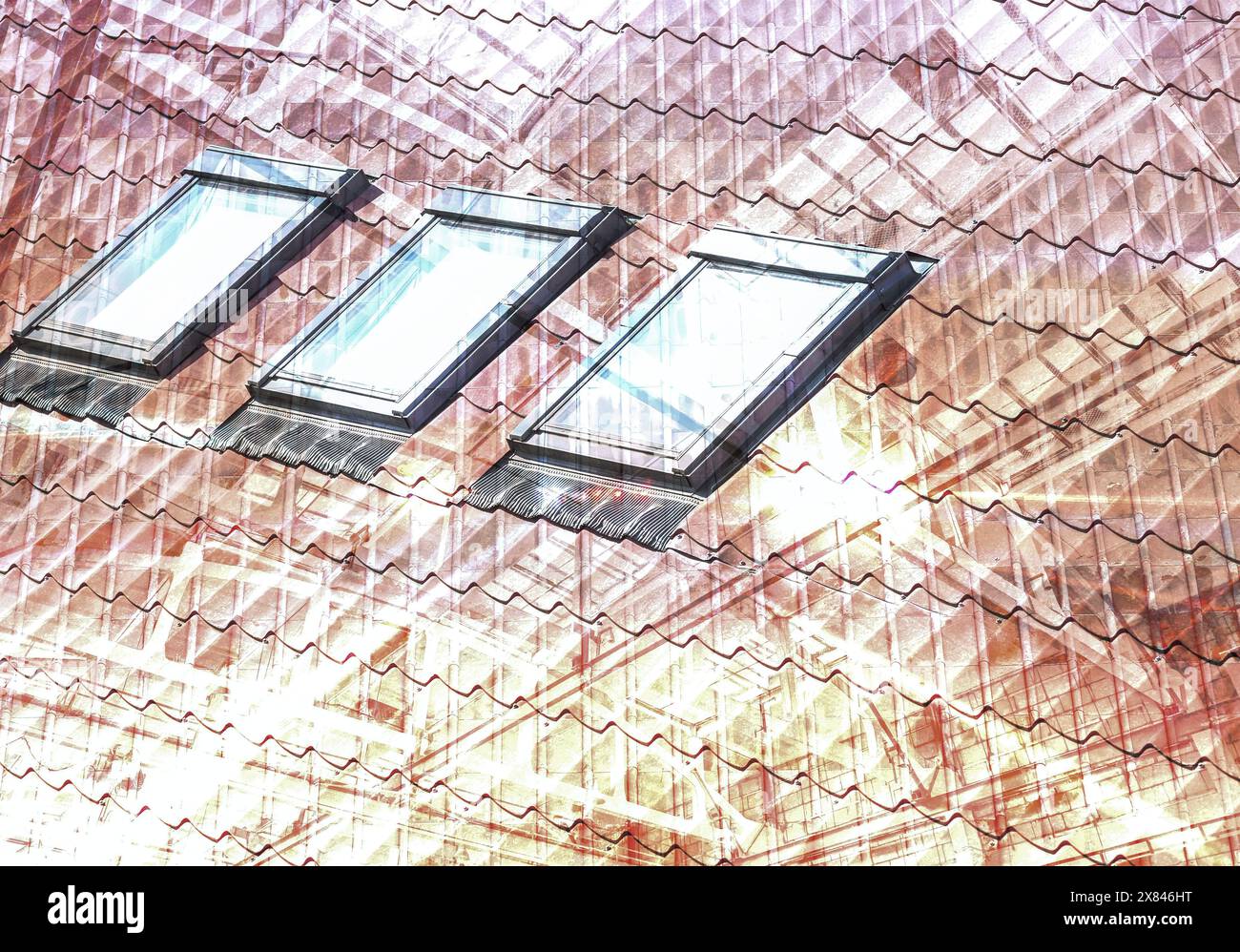 Multiple skylights hi-res stock photography and images - Alamy
