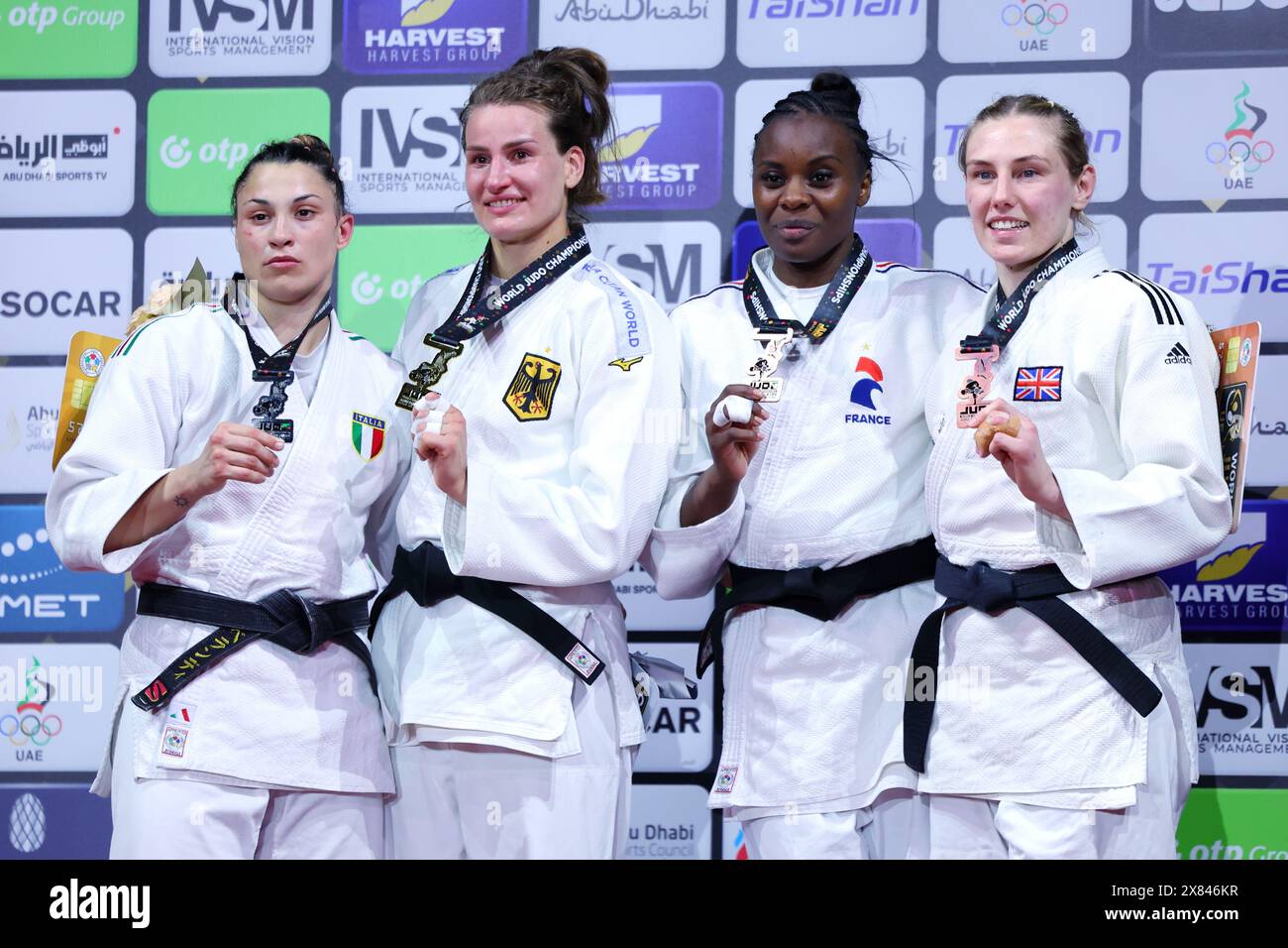 Mubadala Arena, Abu Dhabi, UAE. 22nd May, 2024. (L-R) Alice Bellandi ...