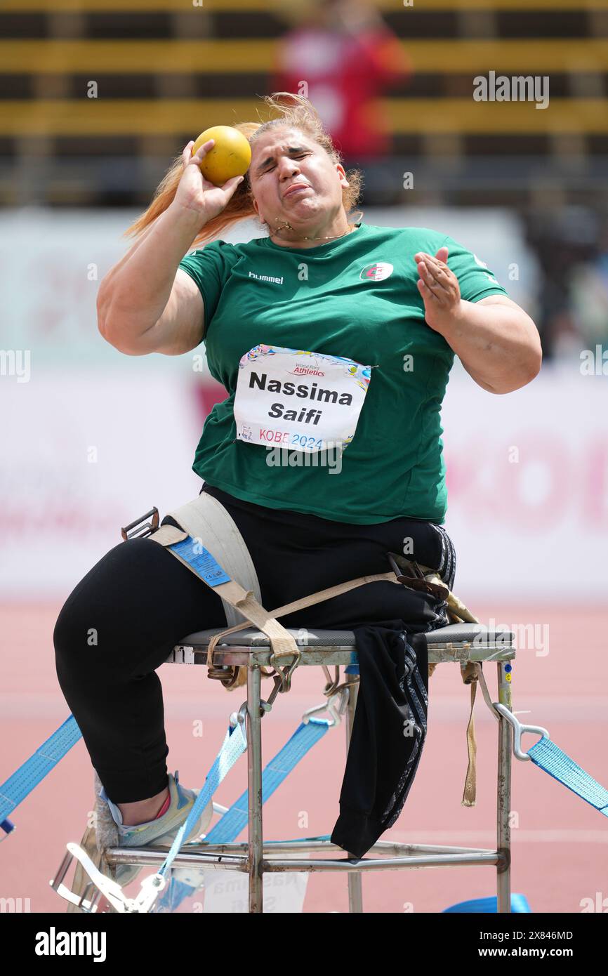 Hyogo, Japan. 23rd May, 2024. Nassima SAIFI (ALG) Athletics : Kobe 2024 ...