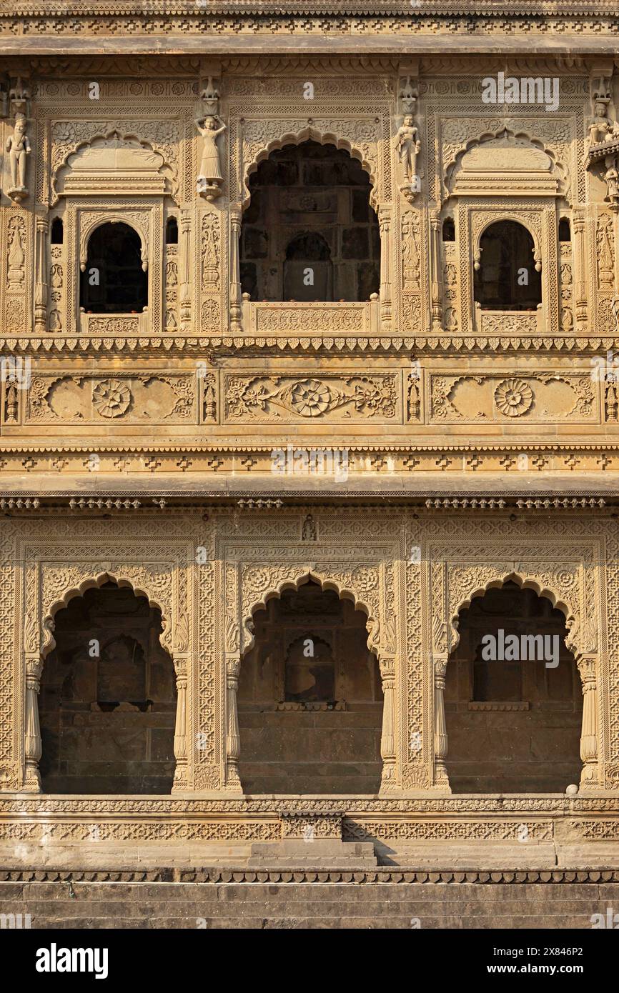 Architecture of Ahilya Devi Maheshwar Fort, Madhya Pradesh, India Stock ...