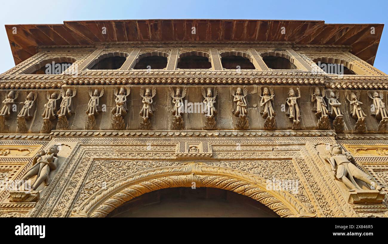Beautifully Carved Main Entrance of Ahilya Devi Maheshwar Fort, Madhya ...