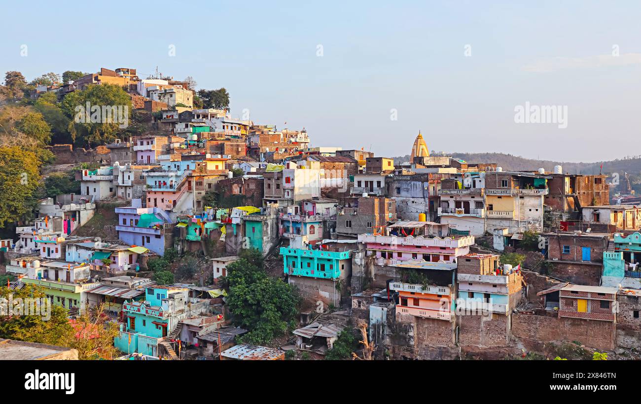 Hillside Homes on Mandhata Island, Omkareshwar, Madhya Pradesh, India ...