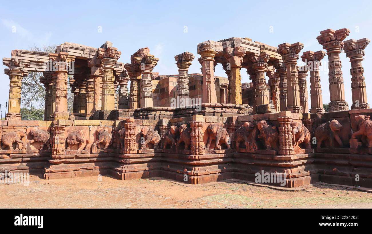 View of Ruin Shri Siddhanath Temple With Elephants Carvings on ...