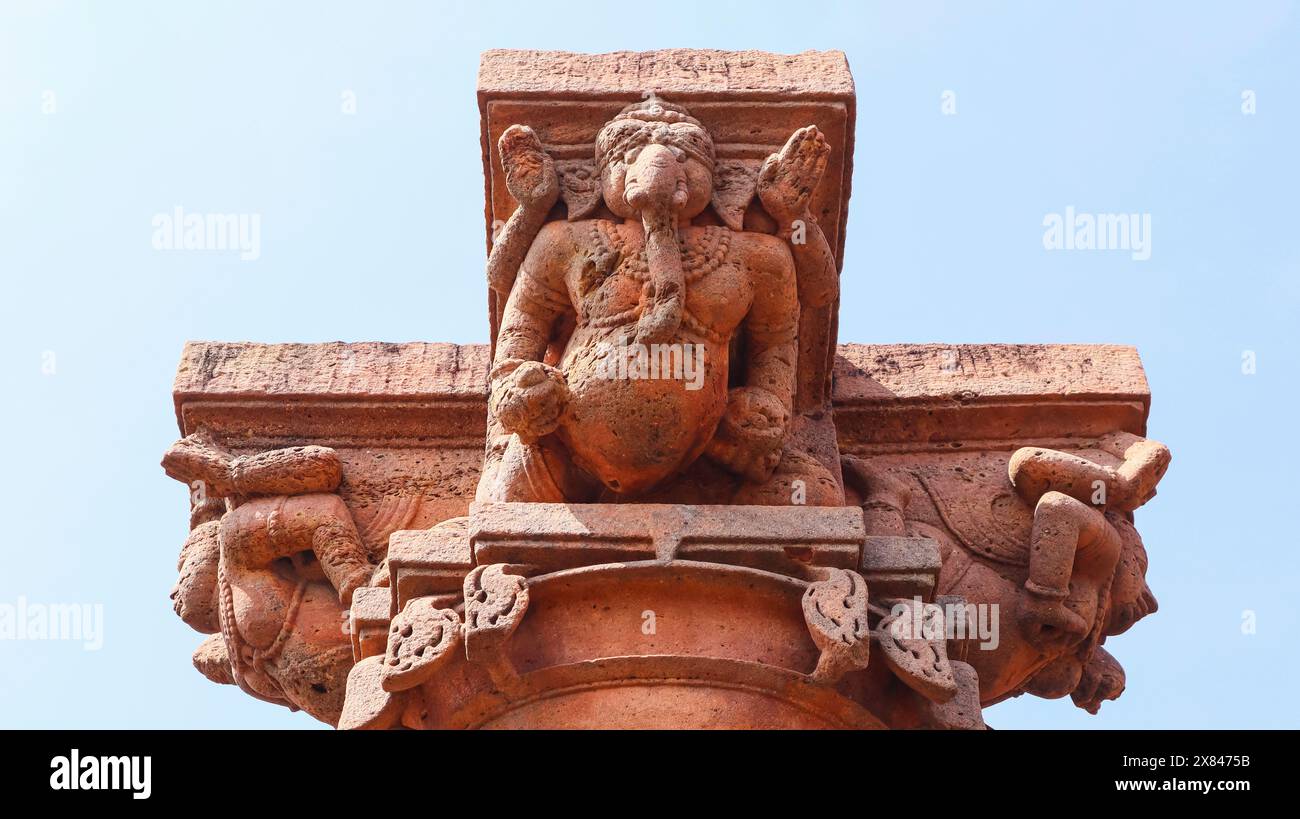 Carving of Lord Ganesha as a Kichak on Shri Siddhanath Temple ...