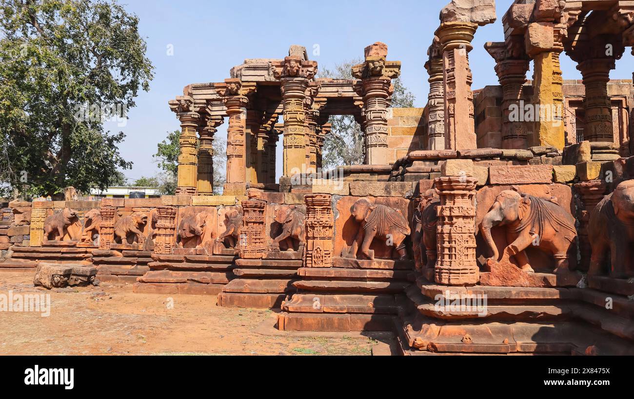 View of Ruin Shri Siddhanath Temple With Elephants Carvings on ...