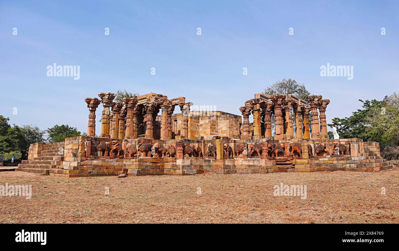 View of Ruin Shri Siddhanath Temple With Elephants Carvings on ...