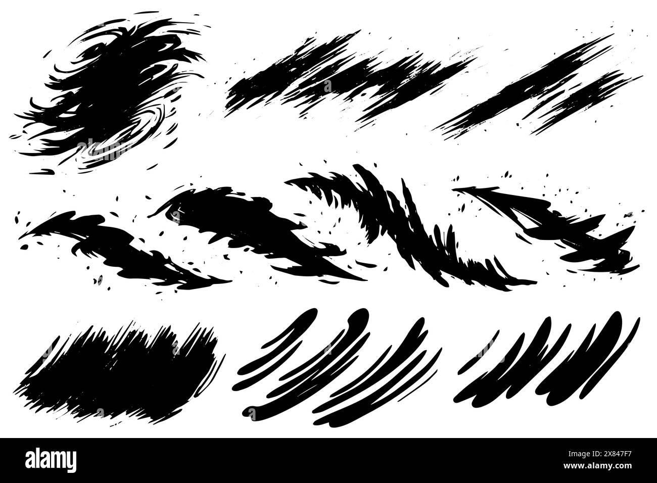 Scribble grunge texture. Square abstract background design. Line vector ...