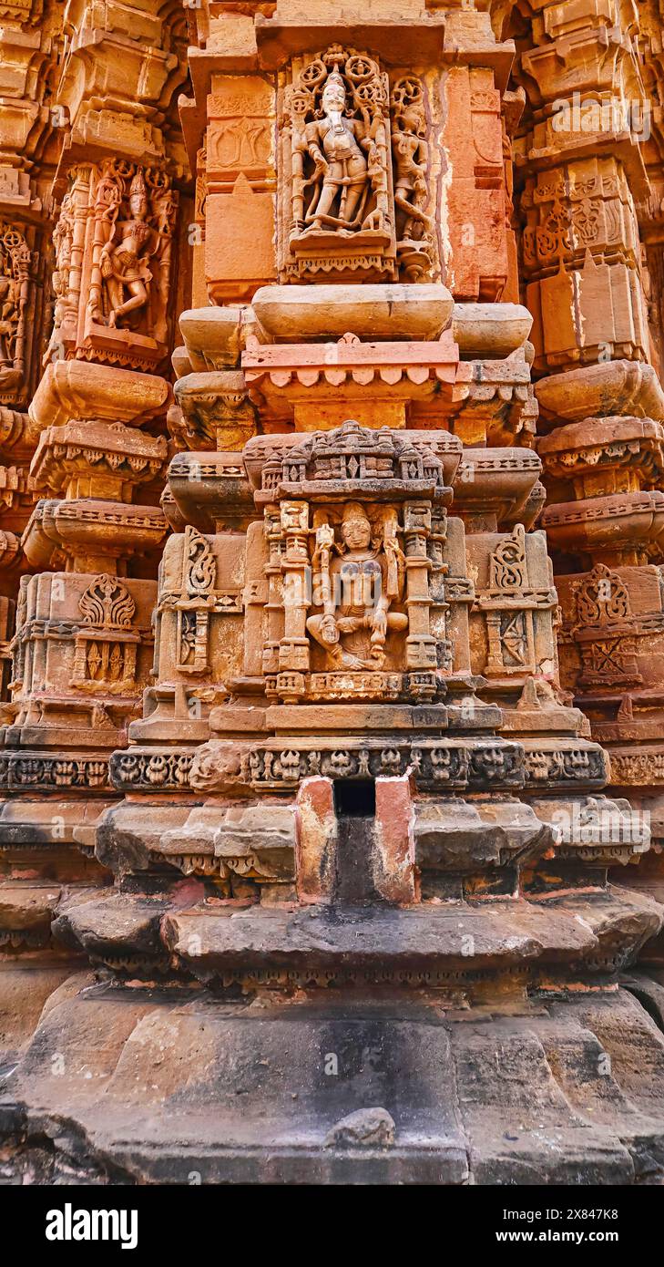 Carving Sculpture of Varuna and Goddess Parvati at Lower Case of Shri ...