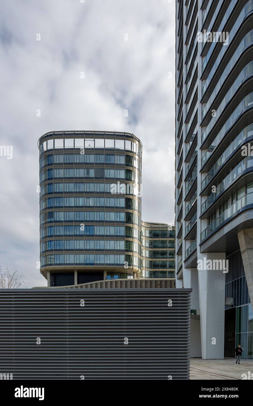 Bratislava, Slovakia - February 14, 2024: Modern architecture of the ...
