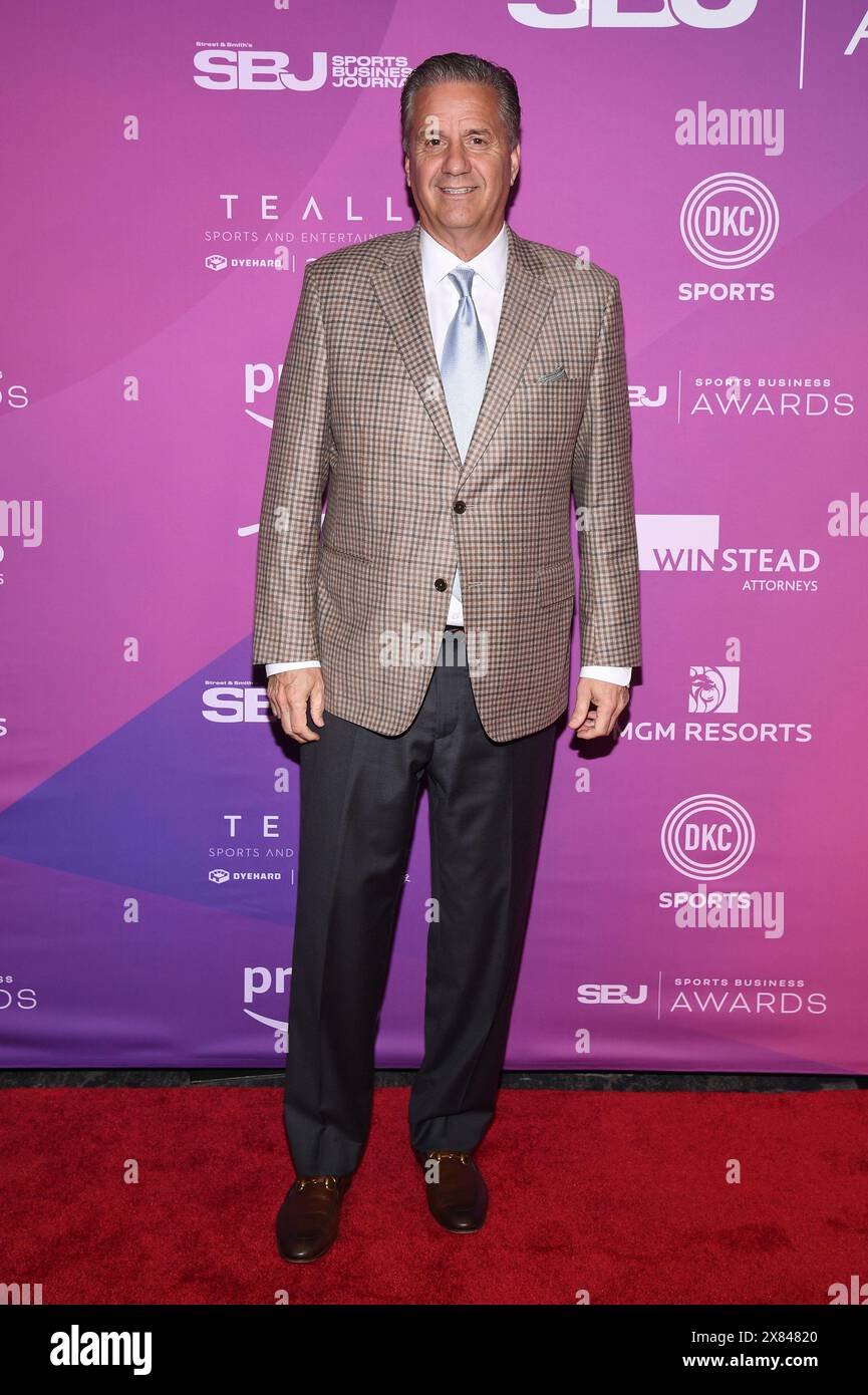 New York, USA. 22nd May, 2024. John Calipari attends the 2024 SBJ ...
