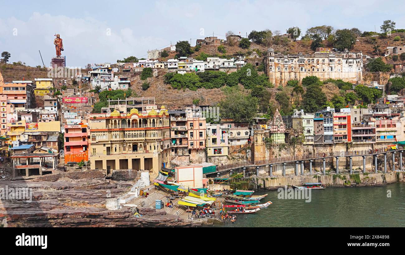 View of Mandhata Island With Statue of Oneness, Omkareshwar, Madhya ...