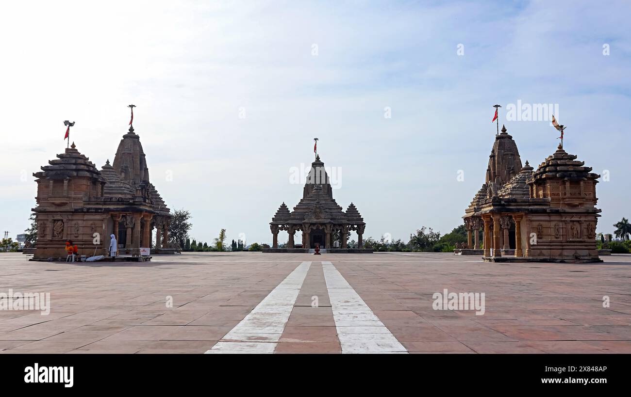 View of Lord Ganesha,Hanumanji and Lord Vishnu Temple in Centre ...