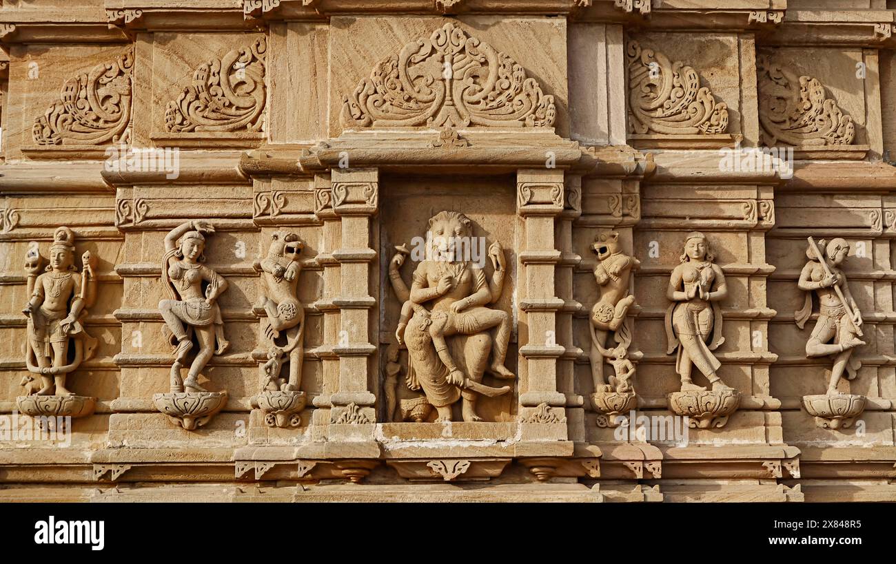 Main Sculpture of Lord Narshimha With Other Deities, Mangalay Temples ...