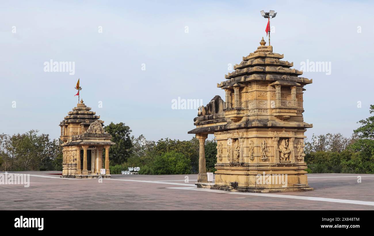 Small Temples of Lord Ganesha and Hanumanji, Mangalay Temples, Ratlam ...