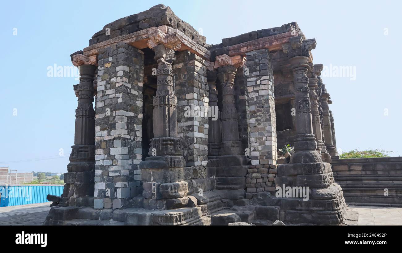 Ruin Main Entrance of Chaubara Dera II Temple, Un, Khargone, Madhya ...