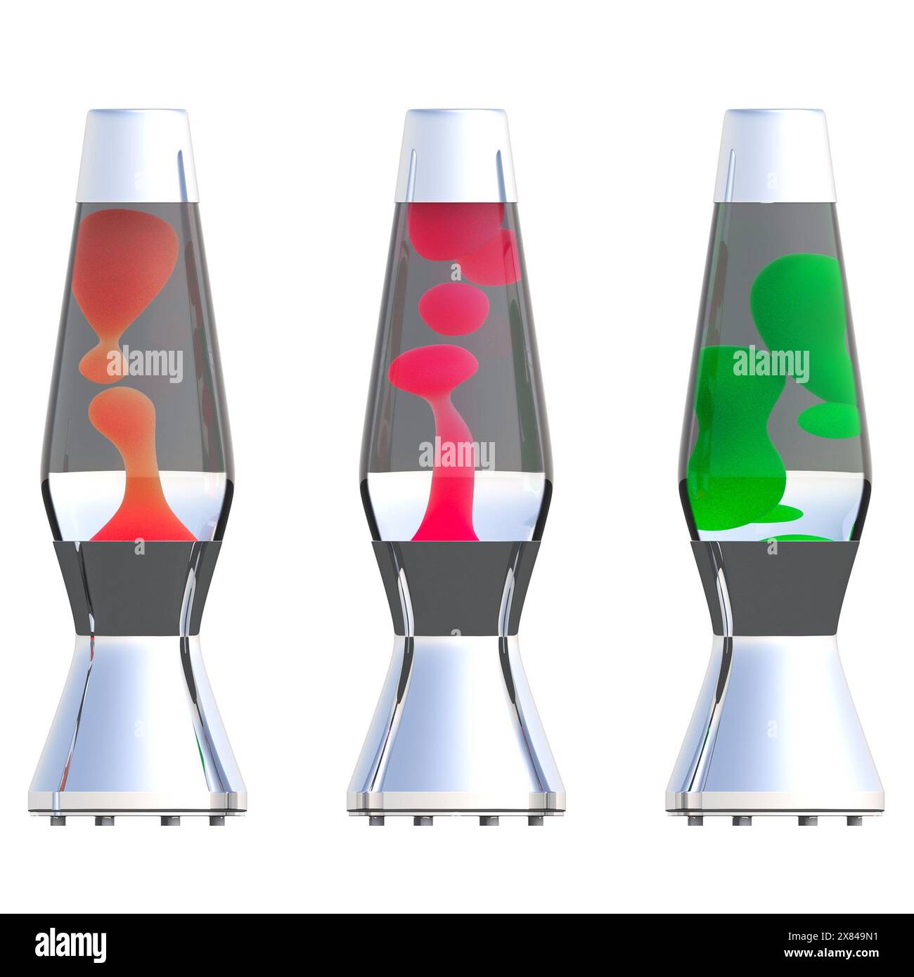 Lava lamp, table lamp, isolated on white background, room lamp, 3D ...