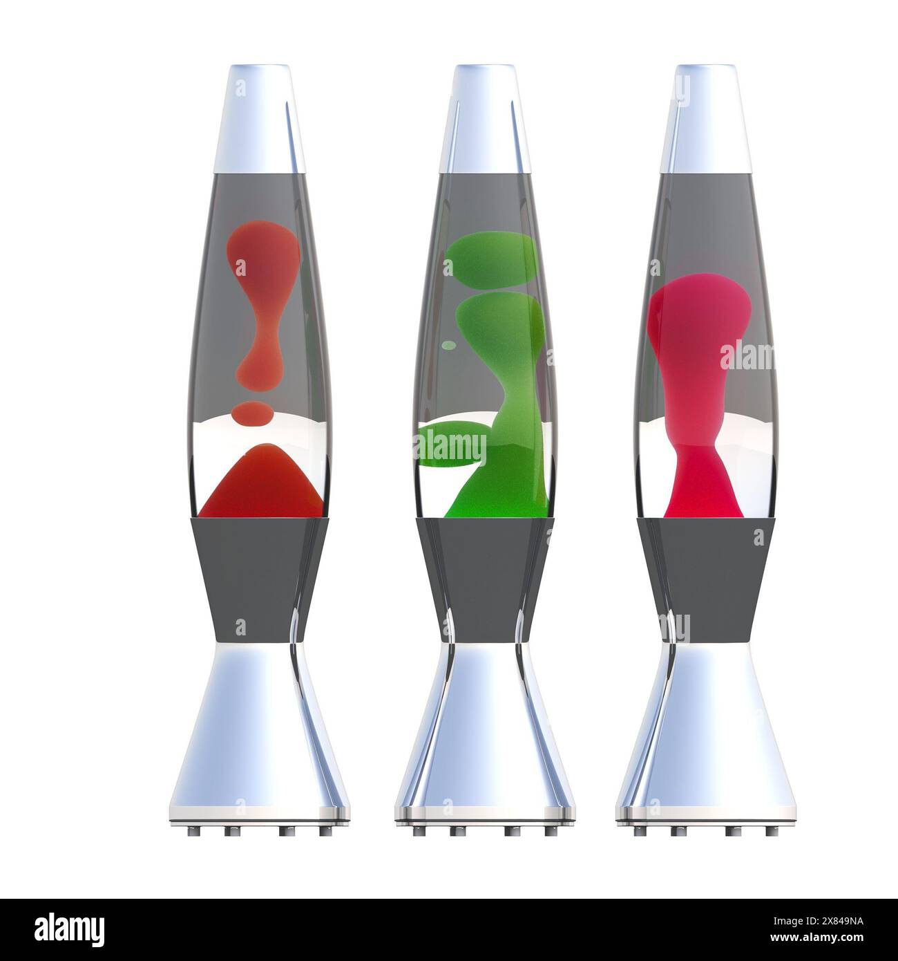 Lava lamp, table lamp, isolated on white background, room lamp, 3D ...