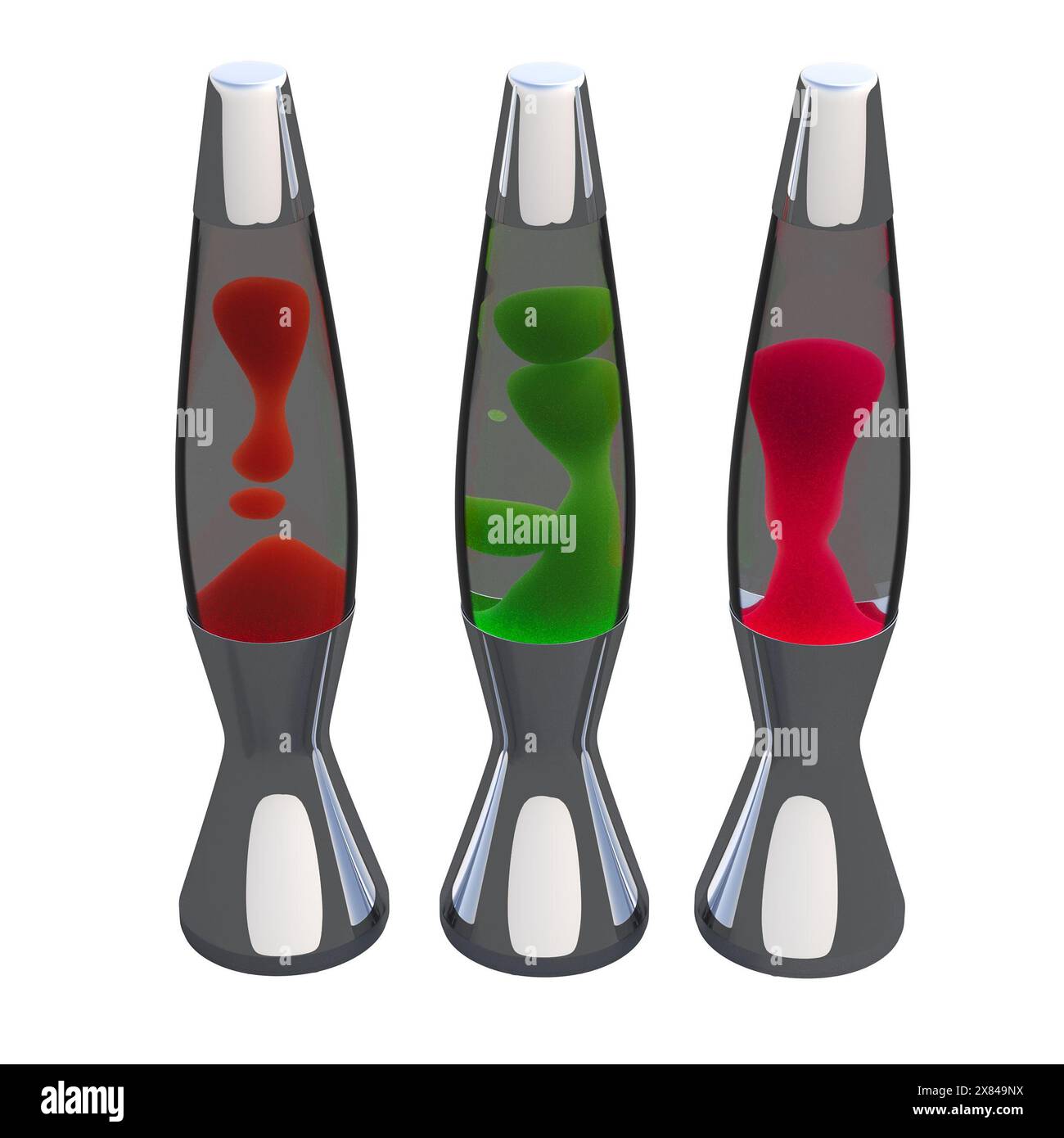 Lava lamp, table lamp, isolated on white background, room lamp, 3D ...