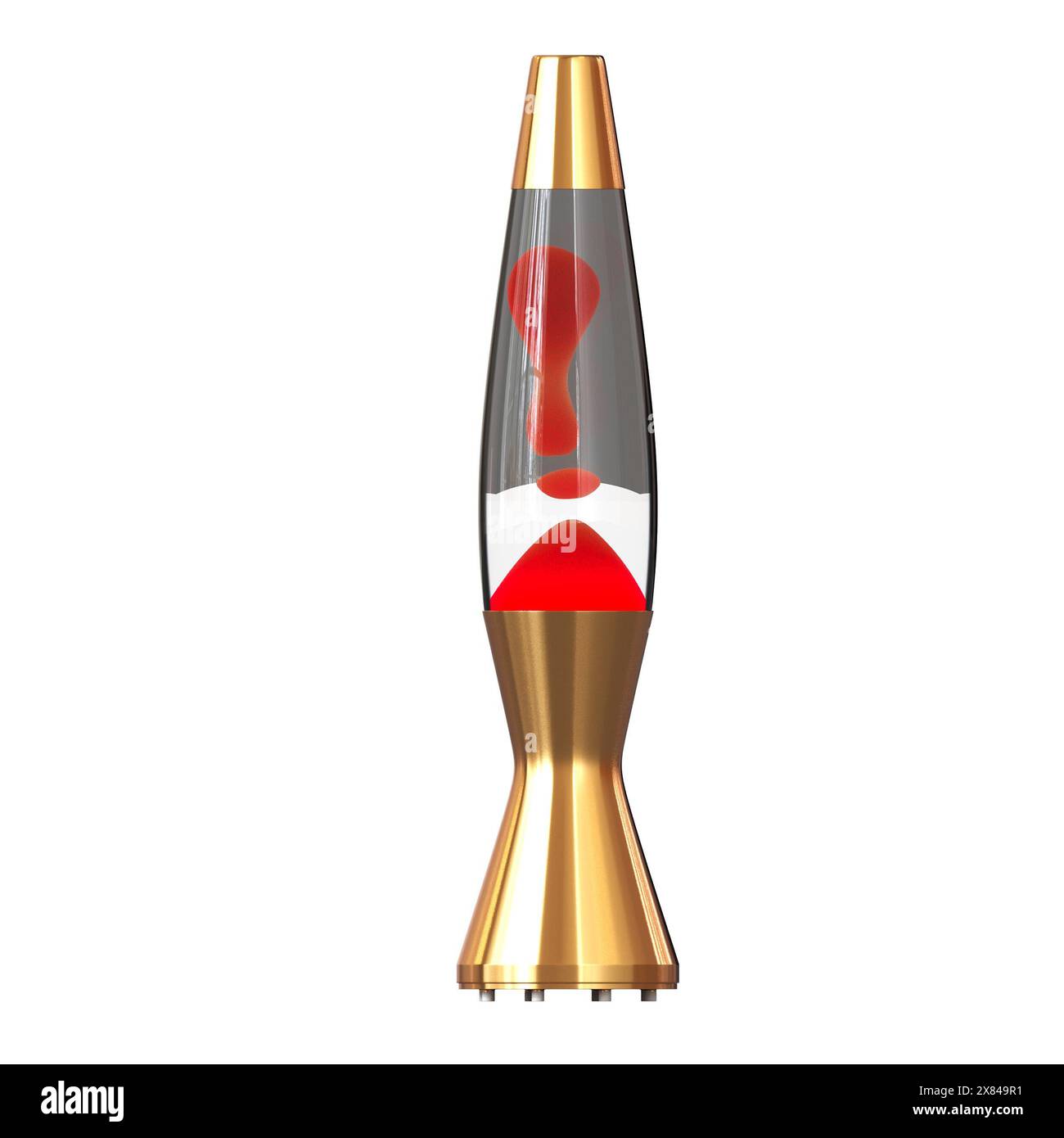 Lava lamp, table lamp, isolated on white background, room lamp, 3D ...