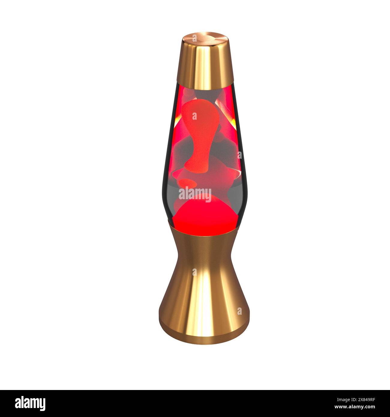 Lava lamp, table lamp, isolated on white background, room lamp, 3D ...