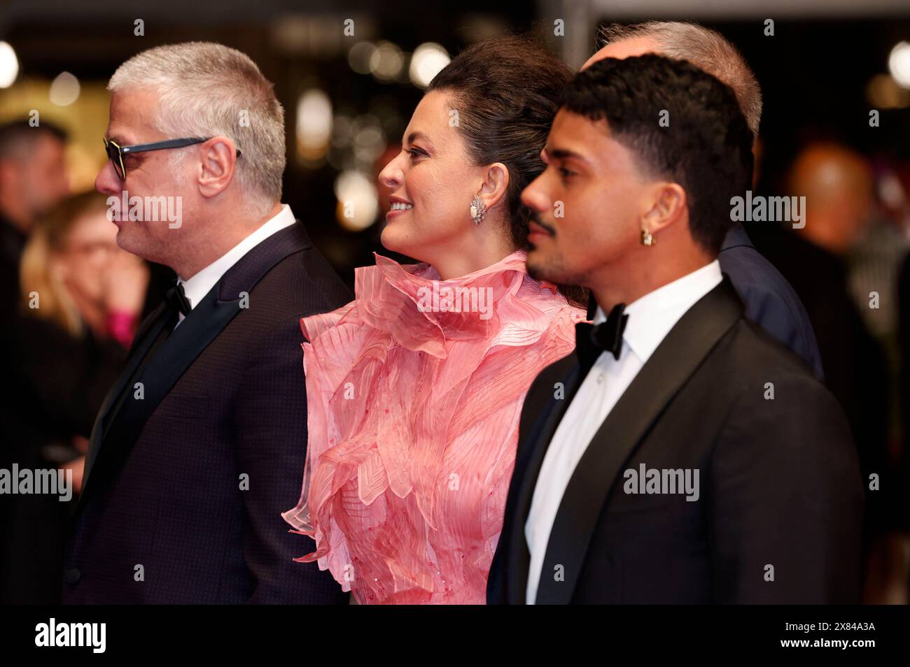 Fabio Assuncao, Nataly Rocha und Iago Xavier bei der Premiere des ...