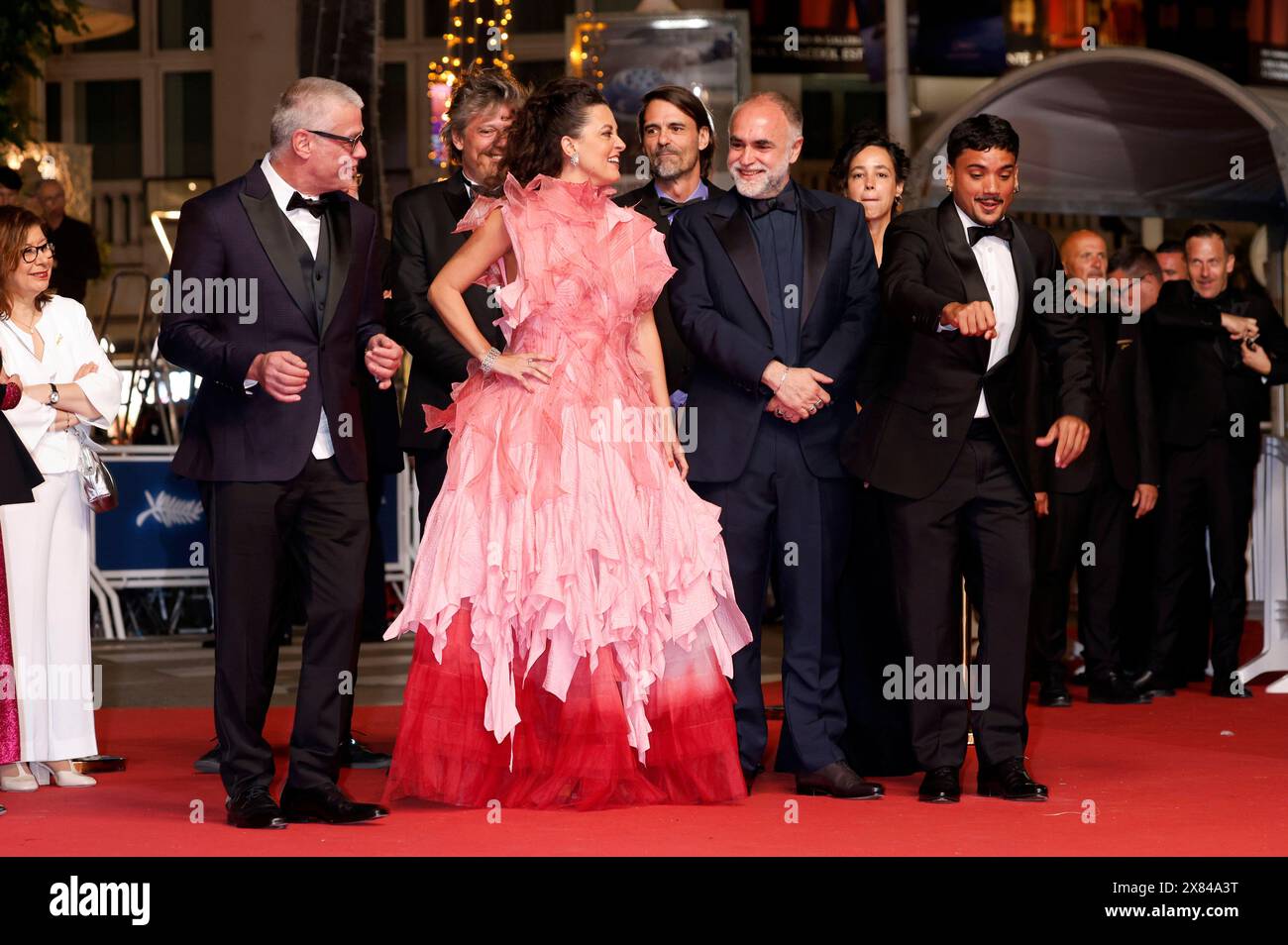 Fabio Assuncao, Nataly Rocha, Karim Ainouz und Iago Xavier bei der ...