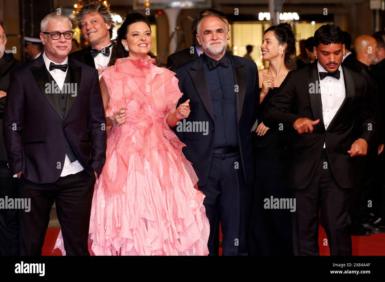 Fabio Assuncao, Nataly Rocha, Karim Ainouz und Iago Xavier bei der ...