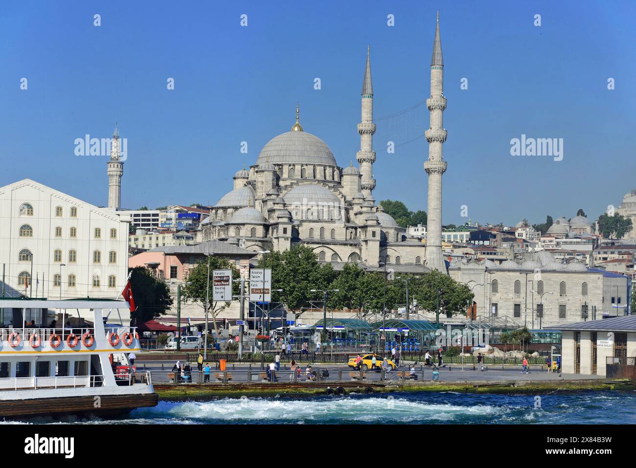 Istanbul, Istanbul Province, Turkey, Asia, Mosque with several minarets ...