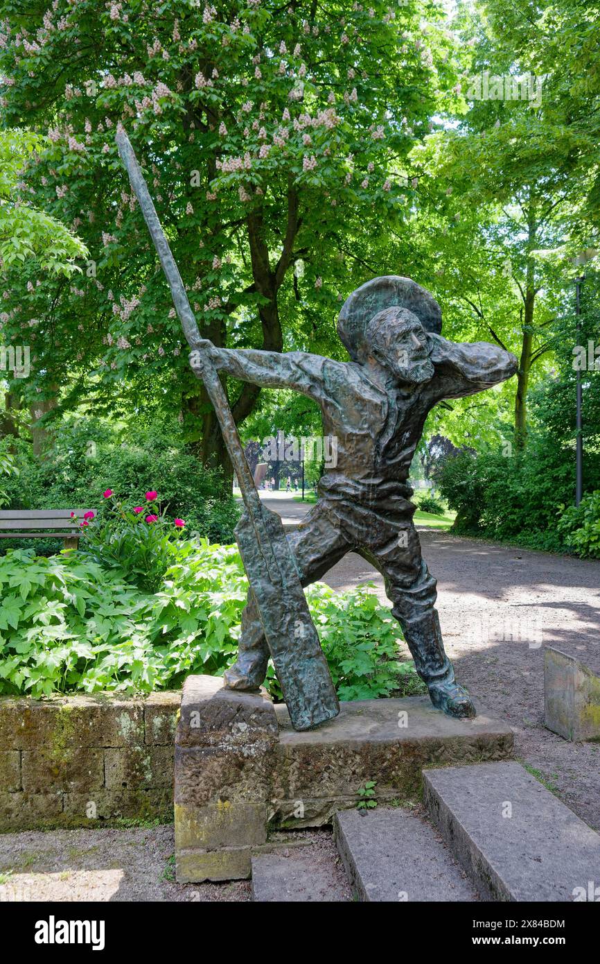 Ferryman, bronze sculpture Faehrmann hol ueber by Georg Guenther Zeuner ...
