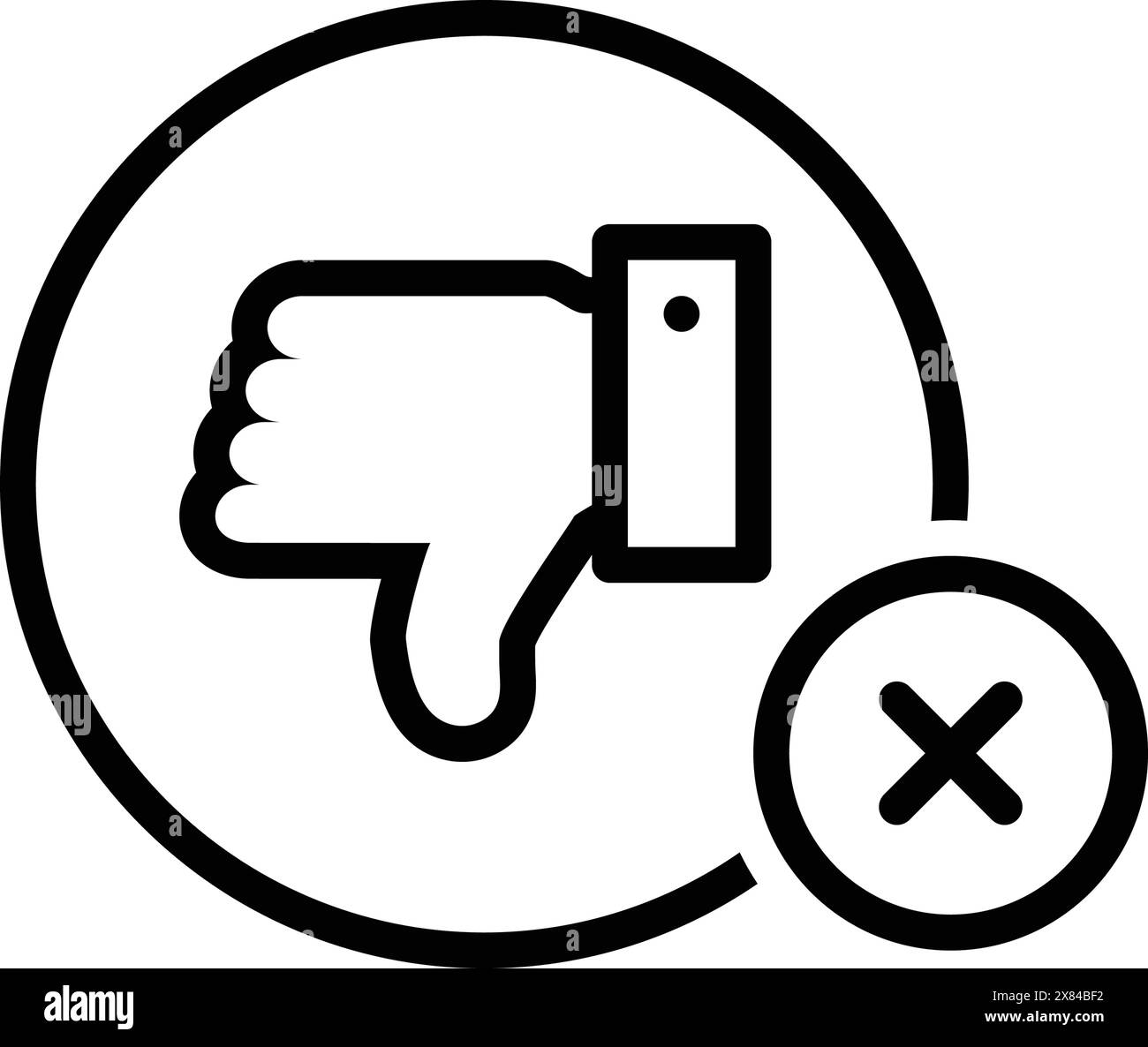 Icon for no,negative Stock Vector Image & Art - Alamy