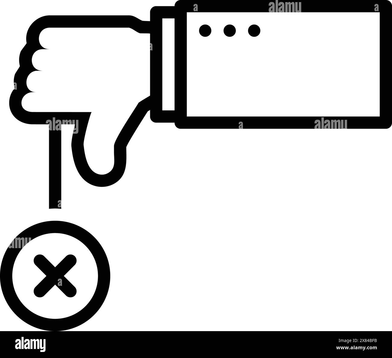 Icon for negative,no Stock Vector Image & Art - Alamy