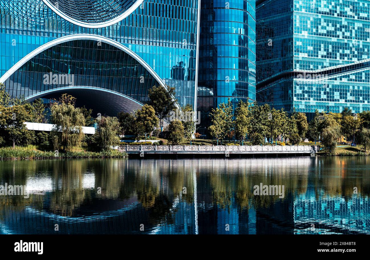 Modern Architecture; office building in China Stock Photo - Alamy