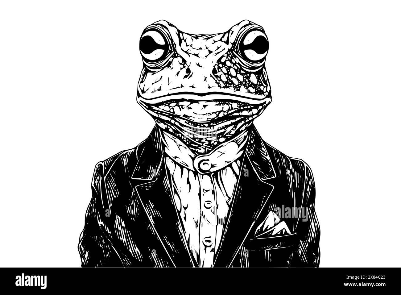 Frog line art hi-res stock photography and images - Alamy