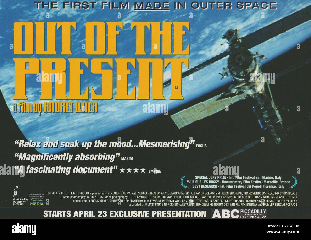 Out Of The Present By Andrei Ujica First Film Made In Outer Space Stock ...