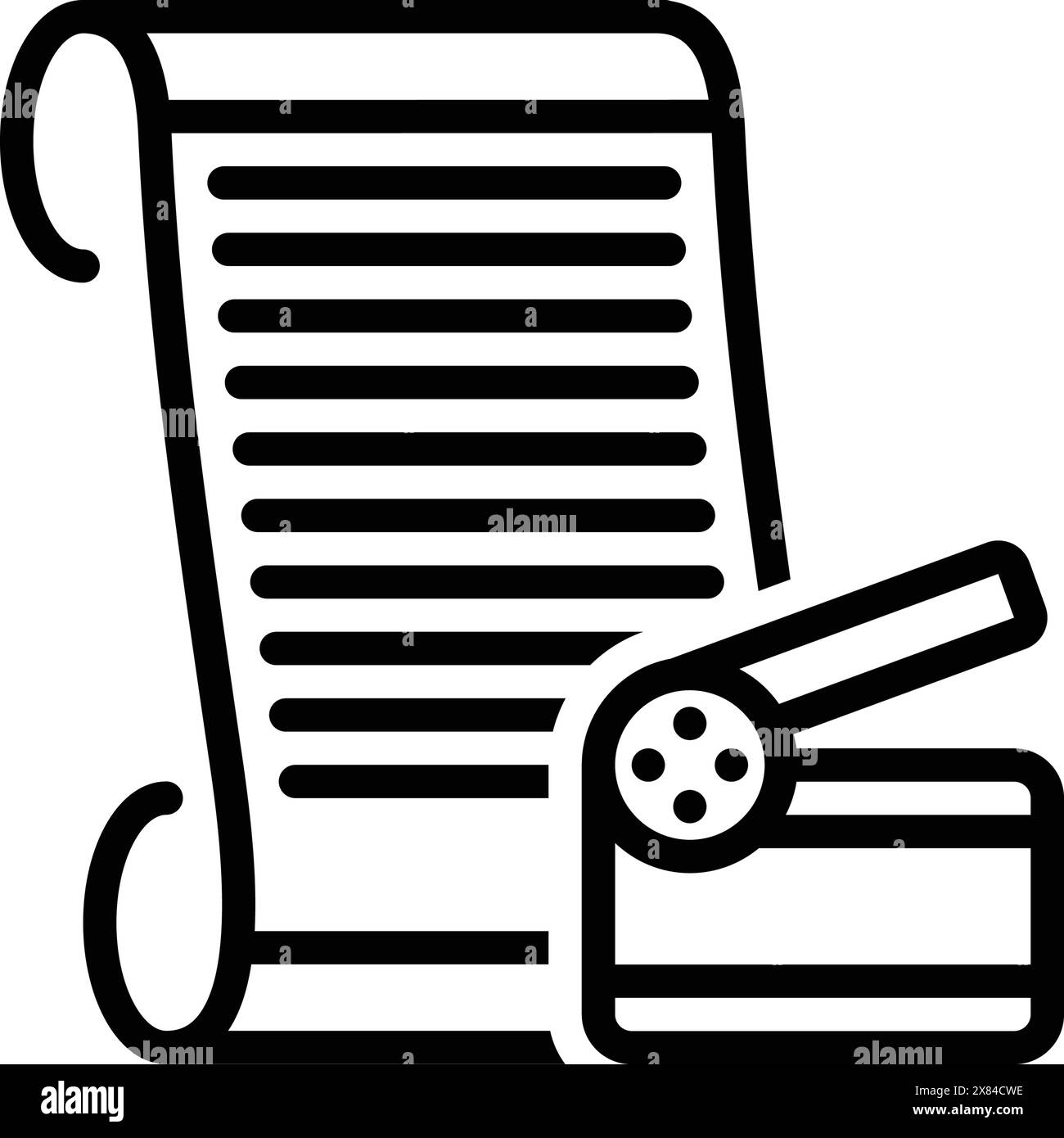 Icon for scenario,screenplay Stock Vector Image & Art - Alamy