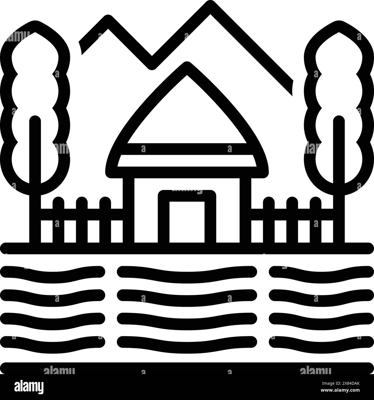 Icon for village,pueblo Stock Vector Image & Art - Alamy