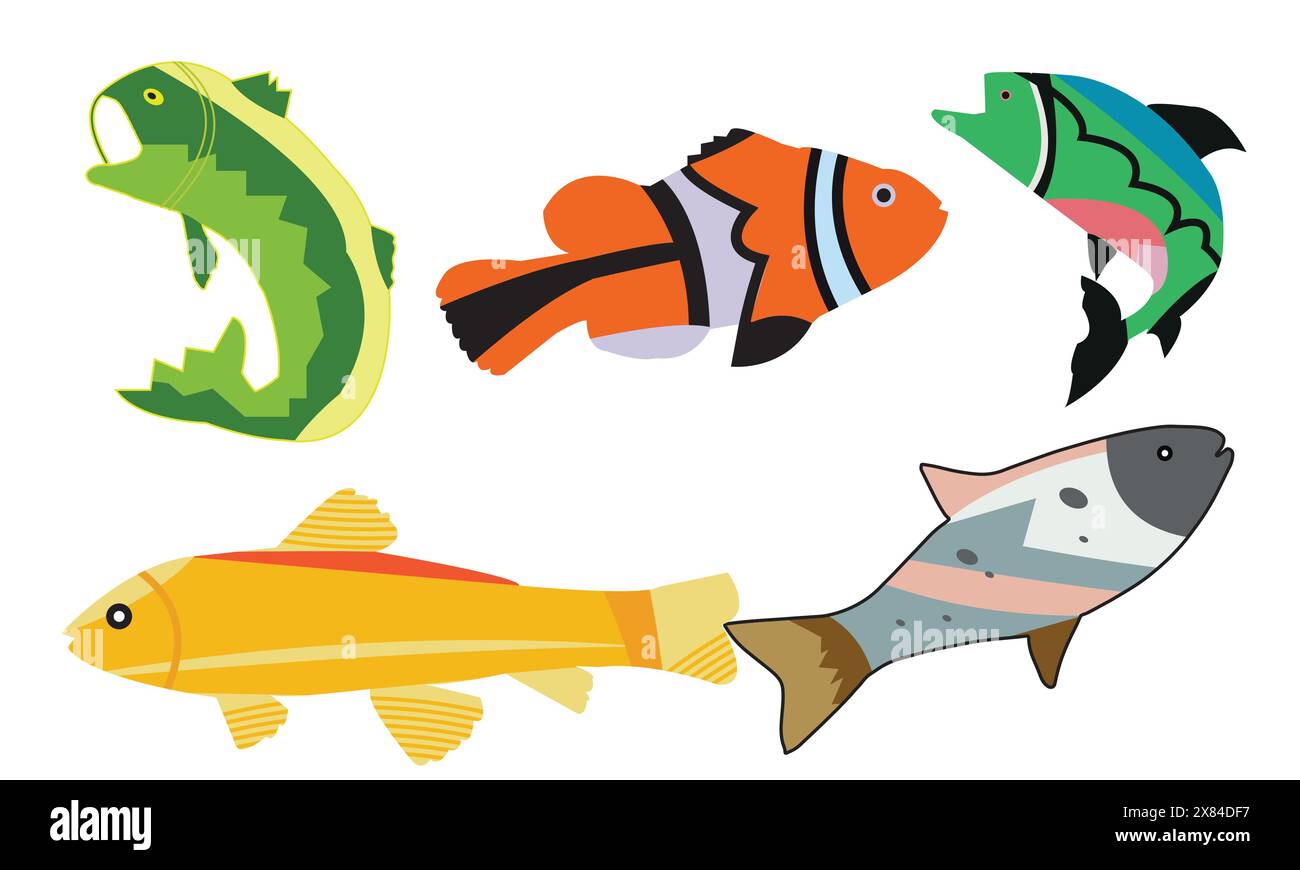Freshwater fish illustration hi-res stock photography and images - Alamy